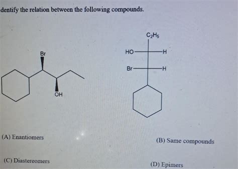 Solved Identify The Relation Between The Following Co