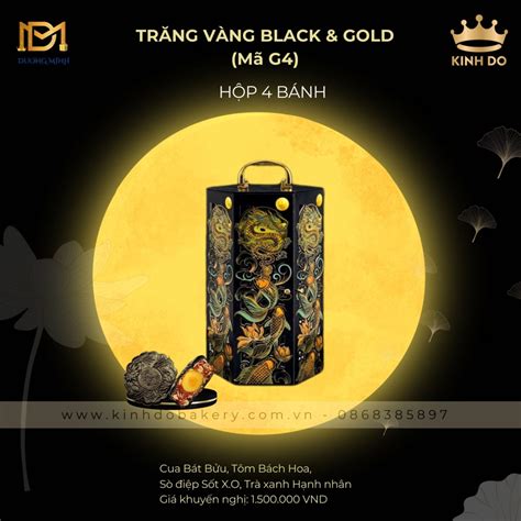 Bánh Trung Thu Kinh Đô 2024 Kinh đô Trăng Vàng Trăng vàng black