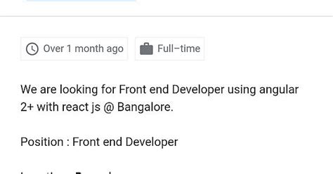 angular and react js released in 2016 and 15 job requires 4 years in 2019 album on imgur