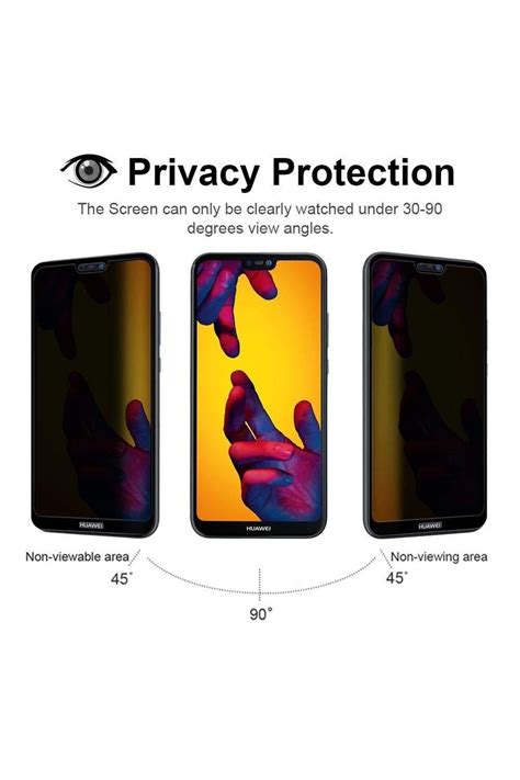 Microsonic Huawei P Lite Privacy D Gizlilik Filtreli Cam Ekran
