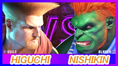 SF6 Higuchi Guile vs Nishikin Blanka Street Fighter 6 Replay スト6 ひぐち