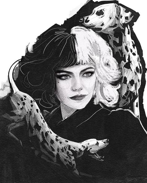 INA STANIMIROVA No Instagram Portrait Of Emma Stone As Cruella De Vil