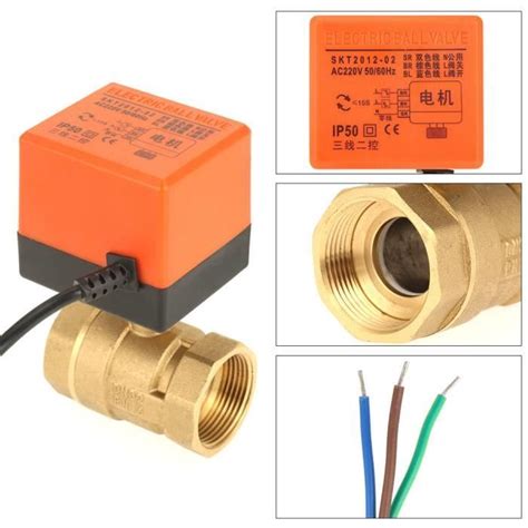 Robinet à Tournant Sphérique Motorisé CA 220V G1 1 4 DN32 Robinet à