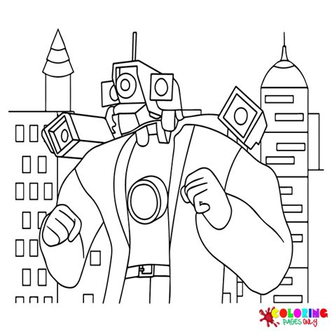 Coloriages Titan Cameraman Coloriages gratuits à imprimer