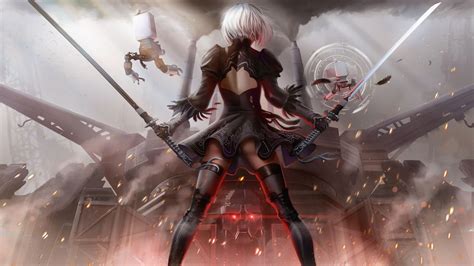 Nier Automata K Wallpapers Top Free Nier Automata K Backgrounds