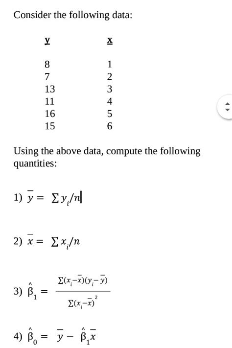 solved consider the following data using the above data