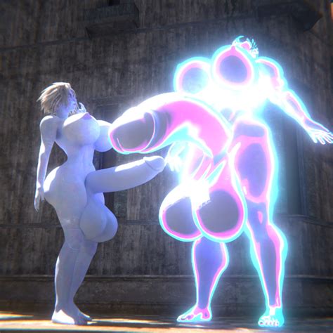 Rule 34 2futas 3d Ass Expansion Awoken Balls Expansion Big Breasts Big Penis Blue Skin Breast