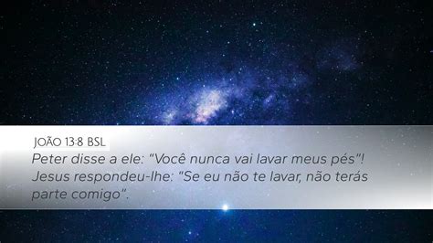 João 13 8 BSL Desktop Wallpaper Peter disse a ele Você nunca vai