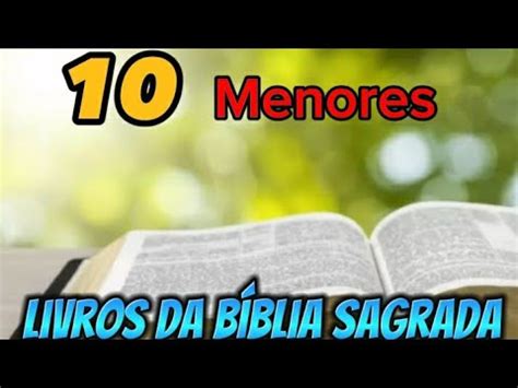 Os Menores Livros da Bíblia Sagrada YouTube