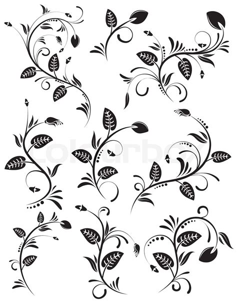 Filigran Blume Rahmen Stock Vektor Colourbox