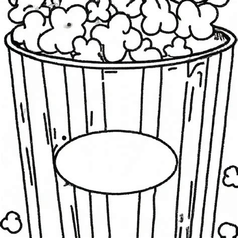 10 Desenhos De Balde De Pipoca Para Imprimir E Colorir