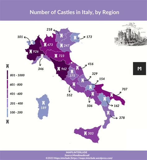 Castles In Italy Map Gisele Ermentrude
