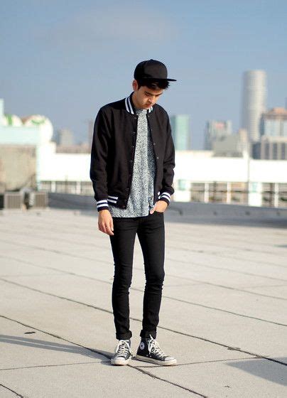 Black High Top Converse Outfits For Men