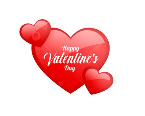 Corazones Brillantes Para El Saludo Del Día De San Valentín PNG