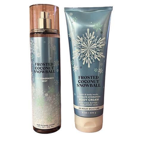 Bath And Body Works Frosted Coconut Snowball Fine Fragrance Mist And