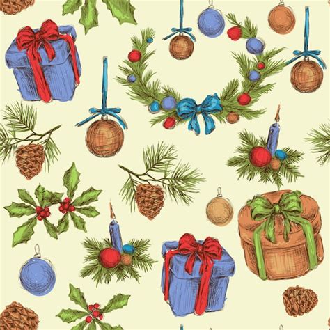 Premium Vector Christmas Seamless Pattern