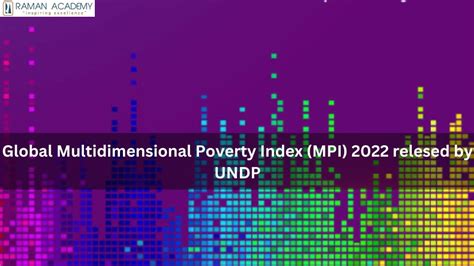 Global Multidimensional Poverty Index Mpi Relesed By Undp