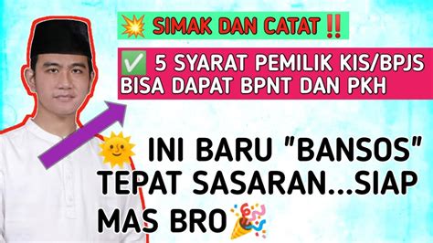 SIMAK CATATKIS BPJS KESEHATAN BISA DAPAT BPNT DAN PKH ADA 5 SYARAT