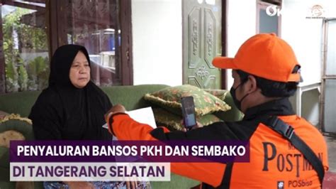 Penyaluran Bansos PKH Dan Sembako Di Tangerang Selatan Video Dailymotion