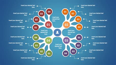 4 Branch Awesome Tree Diagram Template For PowerPoint SlideModel