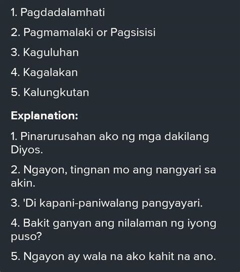 Gawain Sa Pagkatuto Bilang 2 Suriin Kung Anong Damdamin Ang Nais