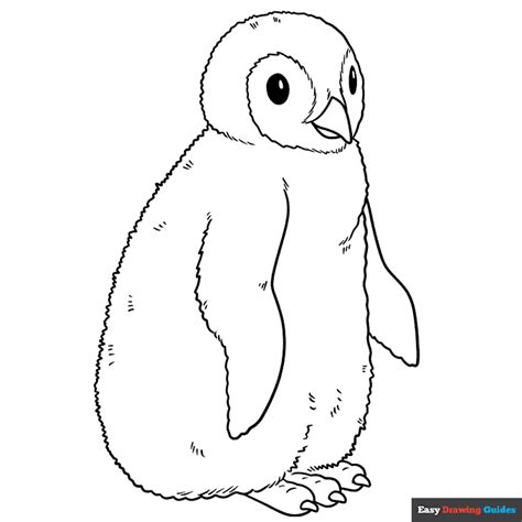Baby Penguin Coloring Pages Printable