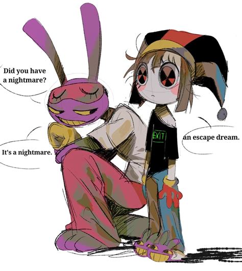 The Amazing Digital Circus Jax X Pomni Fanart Digital World