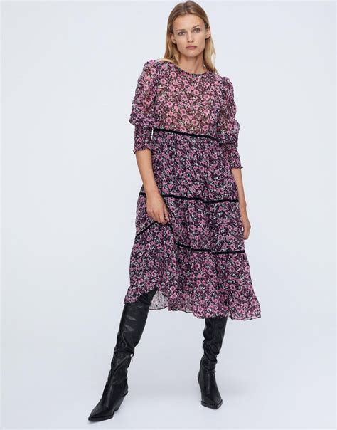 ZARA SUKIENKA MIDI MARSZCZENIA QD6 XXF XS 12701148989 Oficjalne