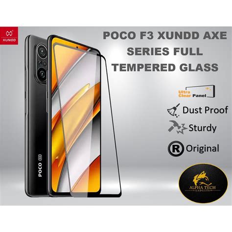 POCO F3 POCO F4 GT POCO F4 5G XUNDD Axe Series Full Tempered Glass