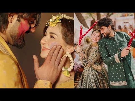 Hania Amir Haldi And Mehndi Function Highlights Youtube