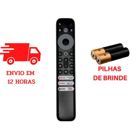 Controle Remoto TV TCL Smart RC902V FMR2 Teclas Netflix Comando
