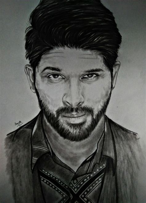 The Ultimate Collection Of Allu Arjun Drawing Images Top Stunning