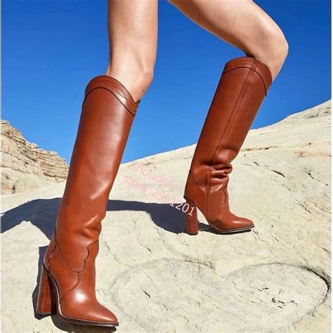 Girls Brown Knee Boots Atelier Yuwaciaojp