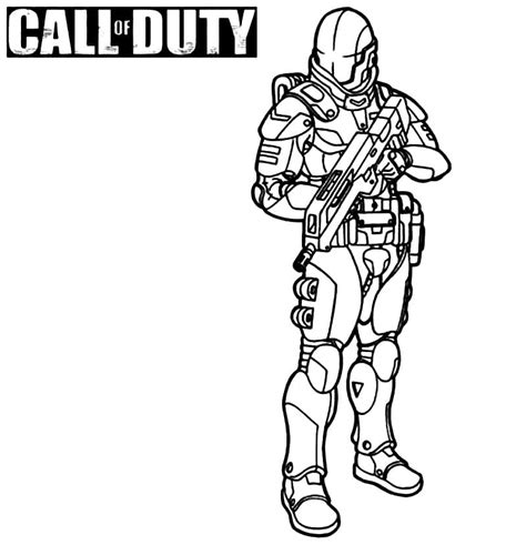 Coloriage Call Of Duty à imprimer sur ColoriageEnfant