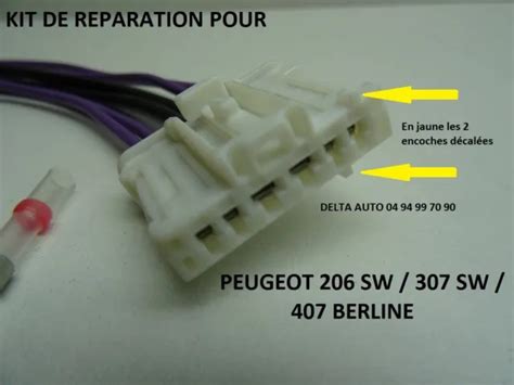 KIT RÉPARATION FAISCEAU Connecteur Blanc Feu Arrière Citroën C3 Ii 11