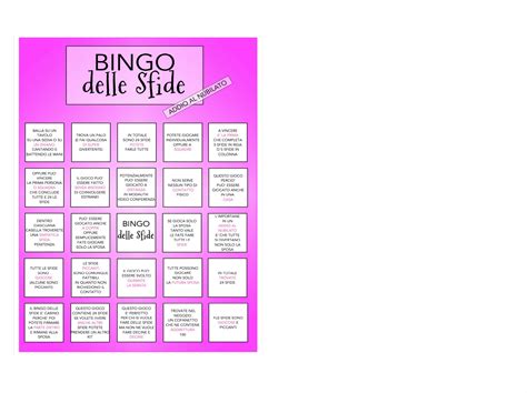 Junggesellinnenabschied Private Party Bingo Herausforderungen für einen