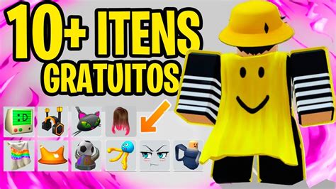 CORRE QUE VAI ACABAR COMO PEGAR ITENS GRATIS NO ROBLOX 10 ITENS DE