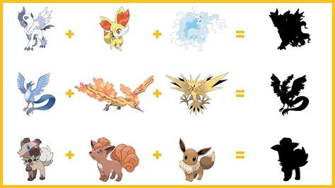 Pokemon Fusion Compilation Eevee Vulpix Rockruff Zapdos