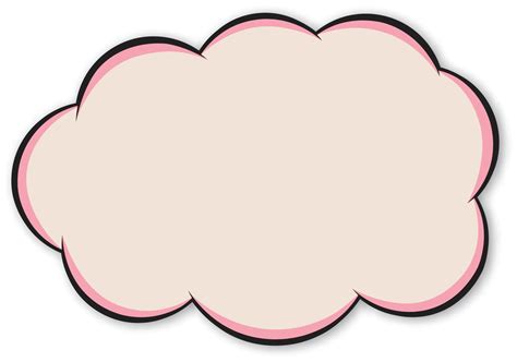 Clear Empty Boom Comic Speech Bubble Pop Art Style Colored Empty