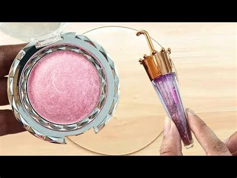 Slime Coloring With Makeup Mixing Makeup Into Clear Slime