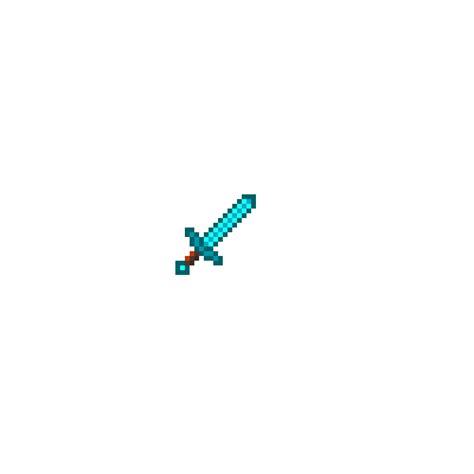 Minecraft Pixel Art Diamond Sword