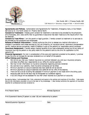 Fillable Online Agreements And Policies Authorization And Agreements