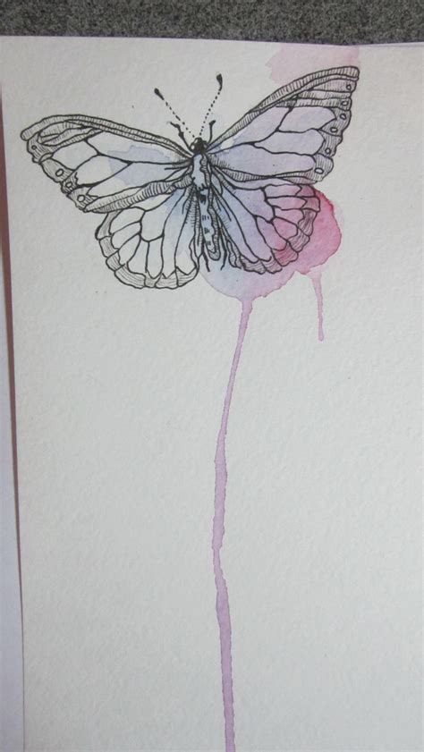 Life Is Strange Lis Butterfly Watercolor Handmade