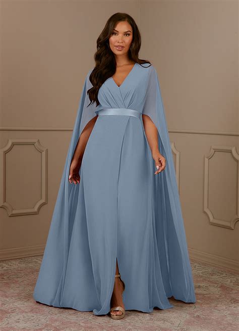 Dusty Blue Azazie Isa Mother Of The Bride Dress Mother Of The Bride