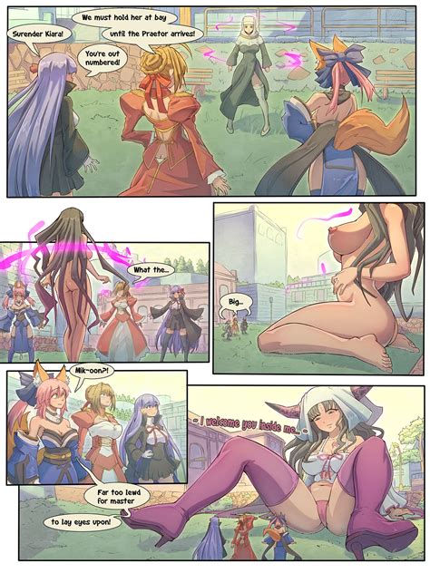 Rule 34 4girls Acerok Bb Fate Bedroom Eyes Black Cloak Blonde Hair Blue Kimono Bow City