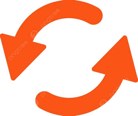 Refresh Ccw Flat Orange Color Icon Reload Vector Upload Vector Reload
