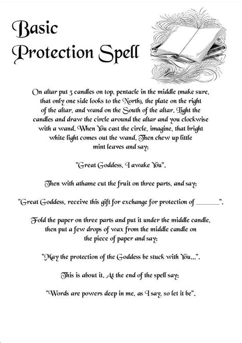 A Basic Protection Spell Witchcraft Spell Books Protection