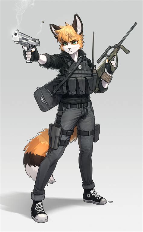 The Big Imageboard Tbib Absurd Res Anthro Assault Rifle Backpack Bottomwear Bulletproof Vest