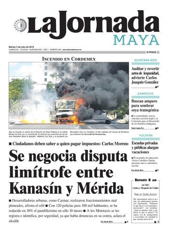 La Jornada Maya Martes 5 De Julio 2016 By La Jornada Maya Issuu