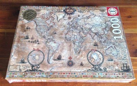 Educa Mapamundi Antique World Map Pc Puzzle For Sale Online